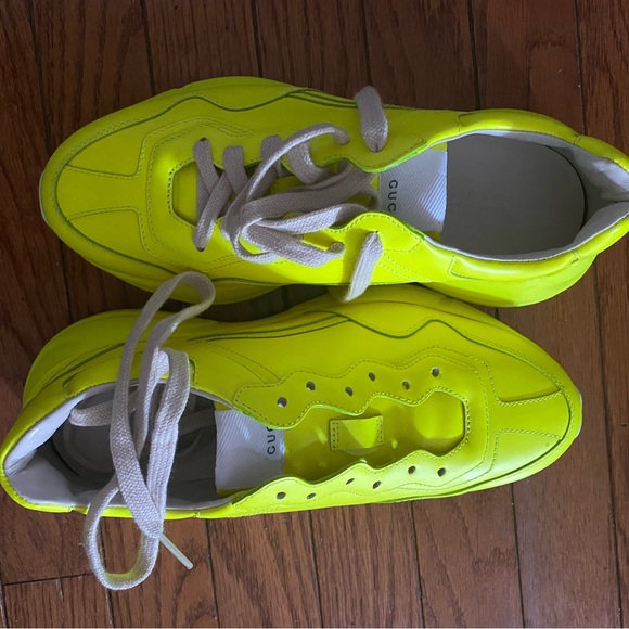 Gucci | Shoes | Gucci Neon Sneakers | Poshmark